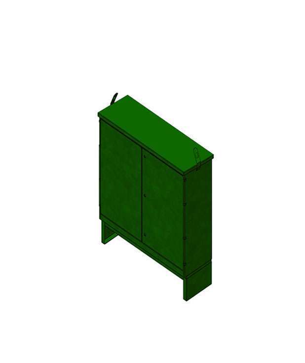 e29377 Double Door Pillar Cabinet from Haldo