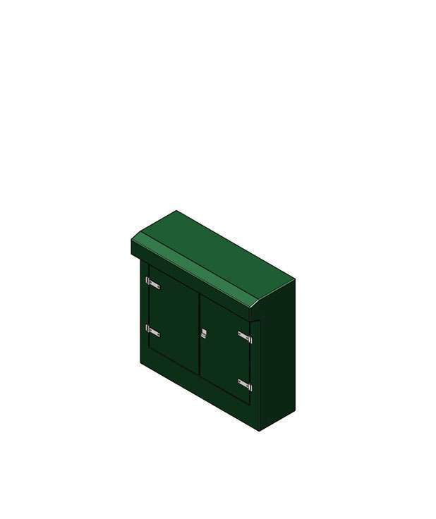 Haldo GRP Cabinet E70821 - Double Door Enclosure